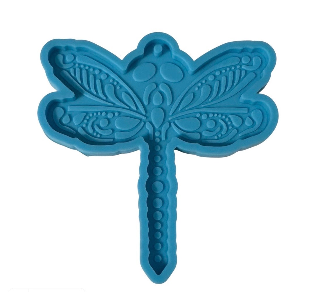 Dragonfly Ornate Insect Bug Dragon Fly Silicon Keychain Key Chain Mold ...