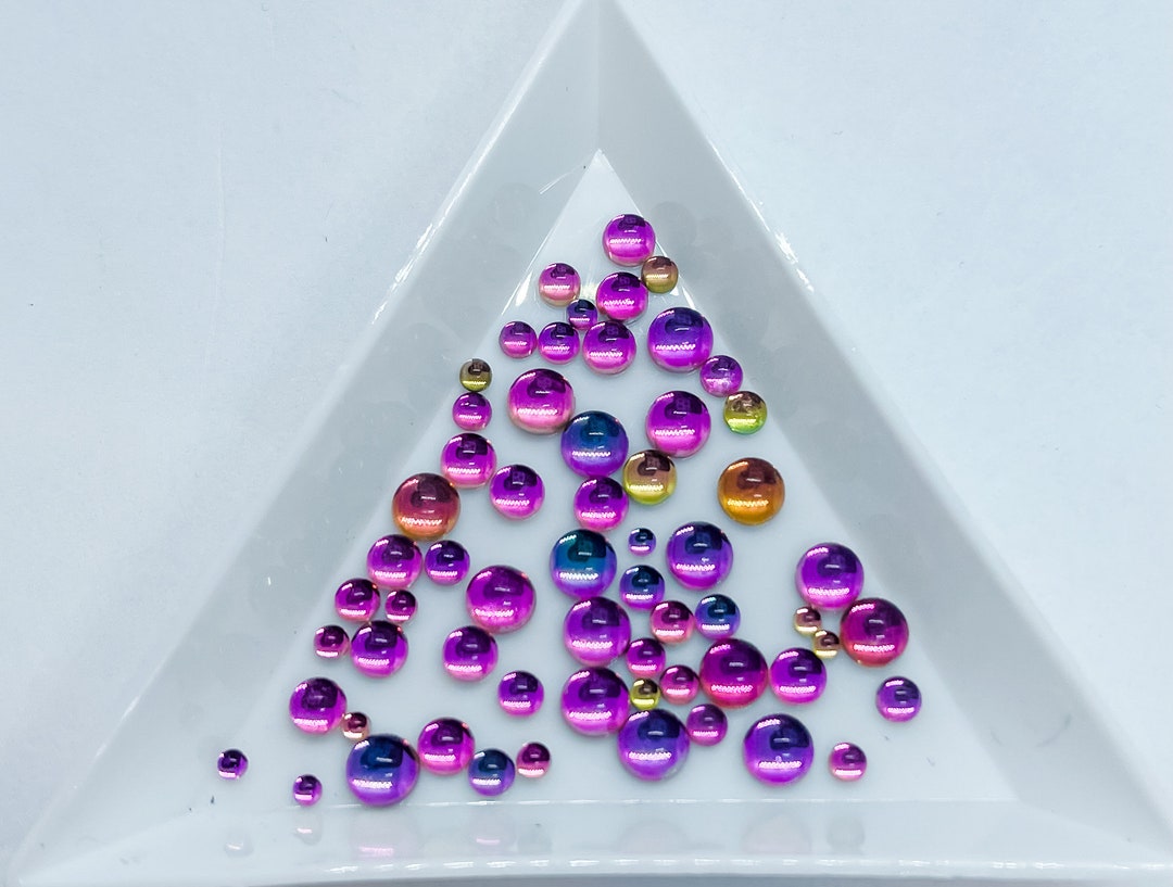 Rainbow MIXED Sizes Mermaid Tears Dome Water Drop Drip Bubble Shaped ...