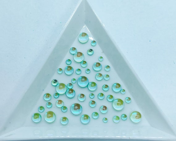 Green MIXED Sizes Mermaid Tears Dome Water Drop Drip Bubble | Etsy