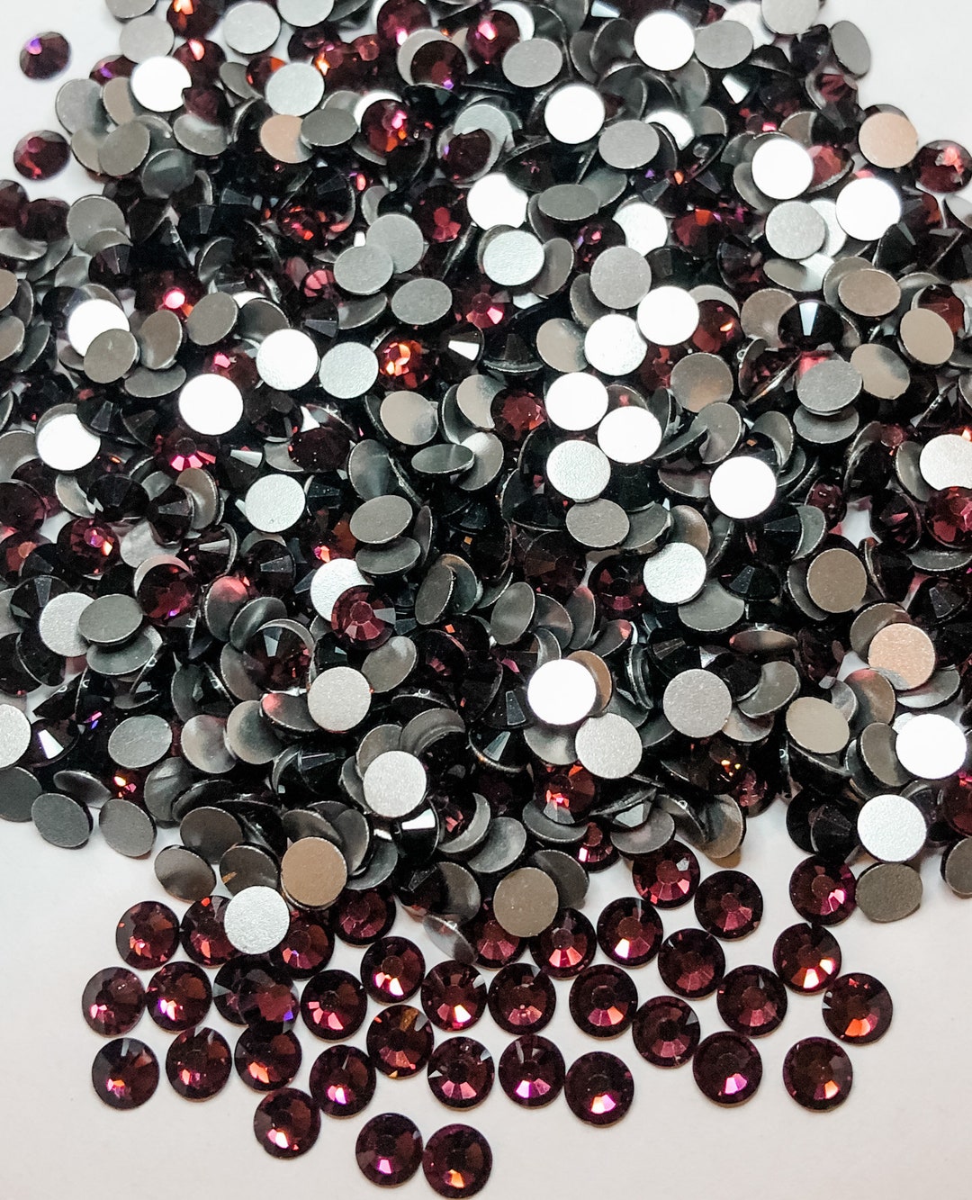 Amethyst Purple Flatback Flat Back Rhinestone Rhinestones SS6 SS10 SS16 ...