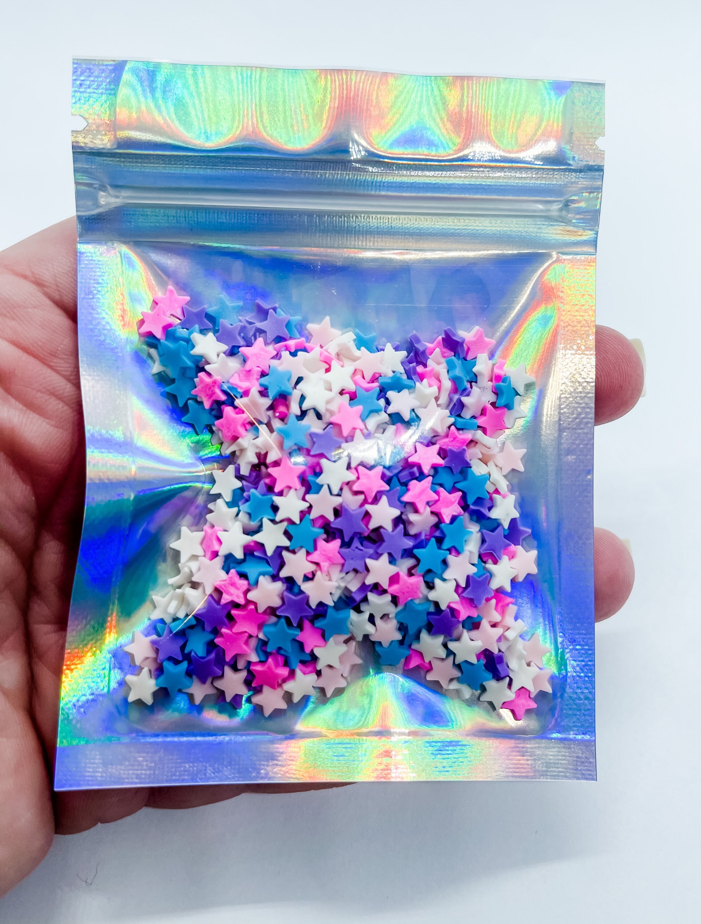 Blue Pink Purple Star Mix Stars Sprinkle Slime Polymer Clay - Etsy