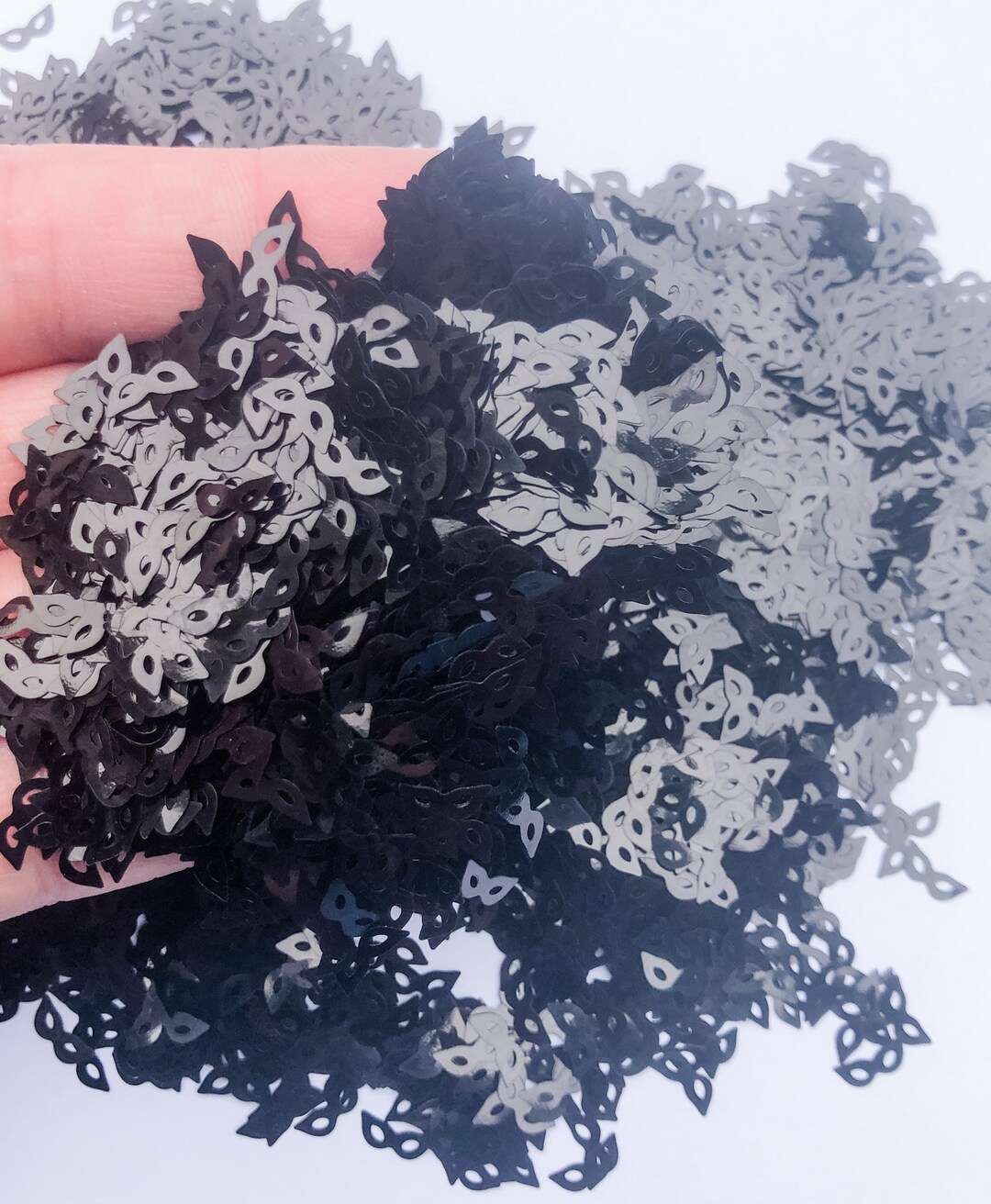 Mask Bandit Masked Black Halloween Fun Party Confetti Chunky Poly ...