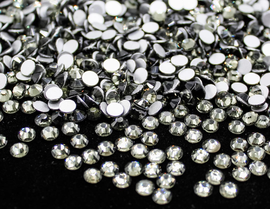Black Diamond Flatback Rhinestone Gray Flat Back Dance Costume DIY ...