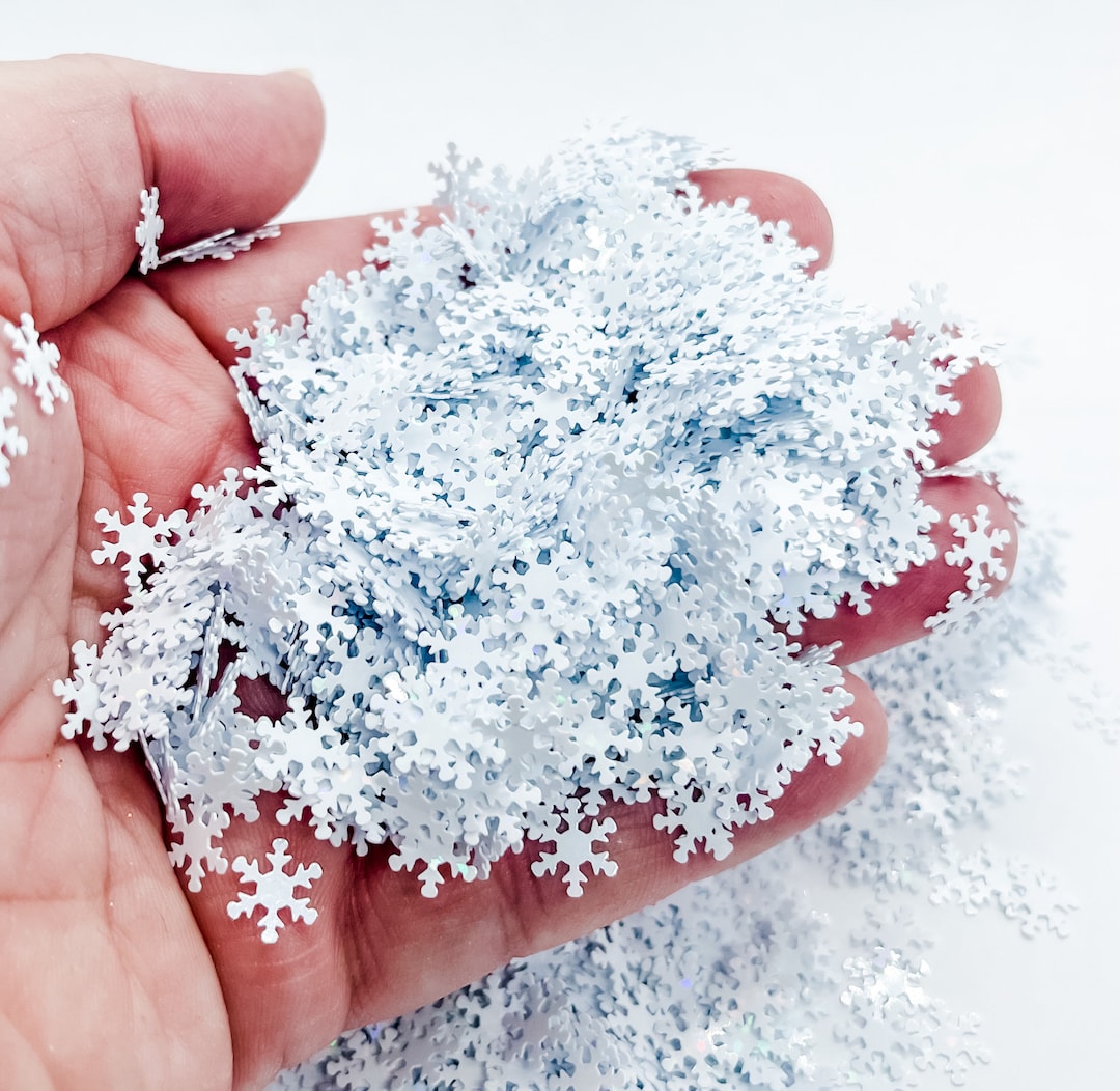 Snow Flake Snowflake Winter Christmas White Iridescent Fun Party ...