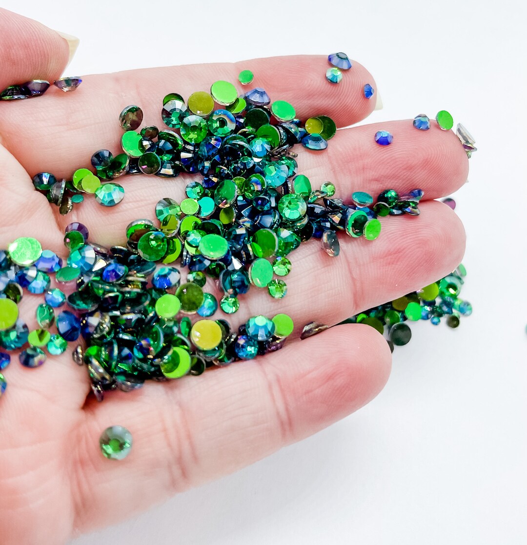 Celestial Green Flatback Rhinestone Flat Back 1440 Pc MIX Bag Dance ...