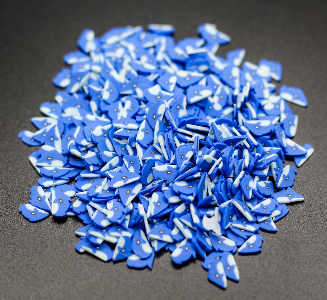 Shark Fin Polymer Clay Slice Snowglobe Tumblers, Slime, Hair Gel, Nail ...