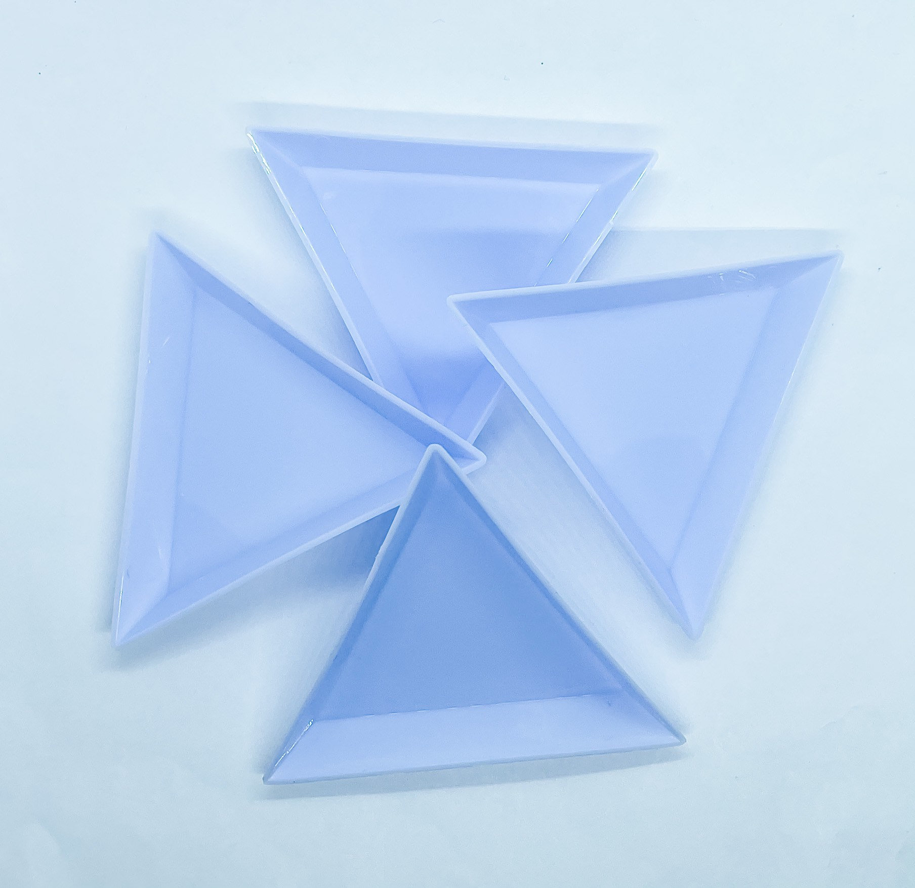 Triangle Bead Rhinestone Sorting Tray Trays Light Blue Set of | Etsy