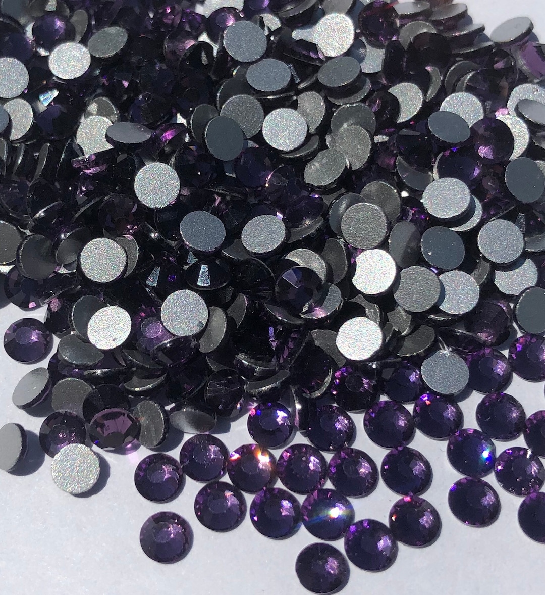 Tanzanite Purple Flatback Flat Back Rhinestone Rhinestones SS3 - Etsy