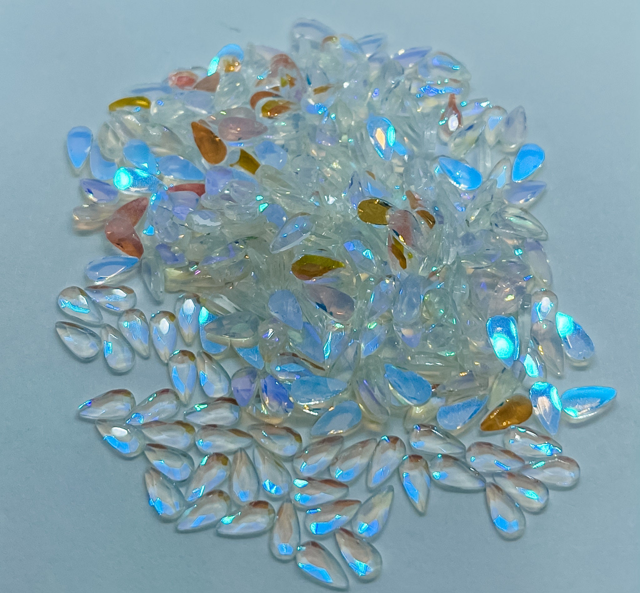 NEW Color Aurora Crystal AB Borealis 3x6mm Drop Shape Shaped - Etsy