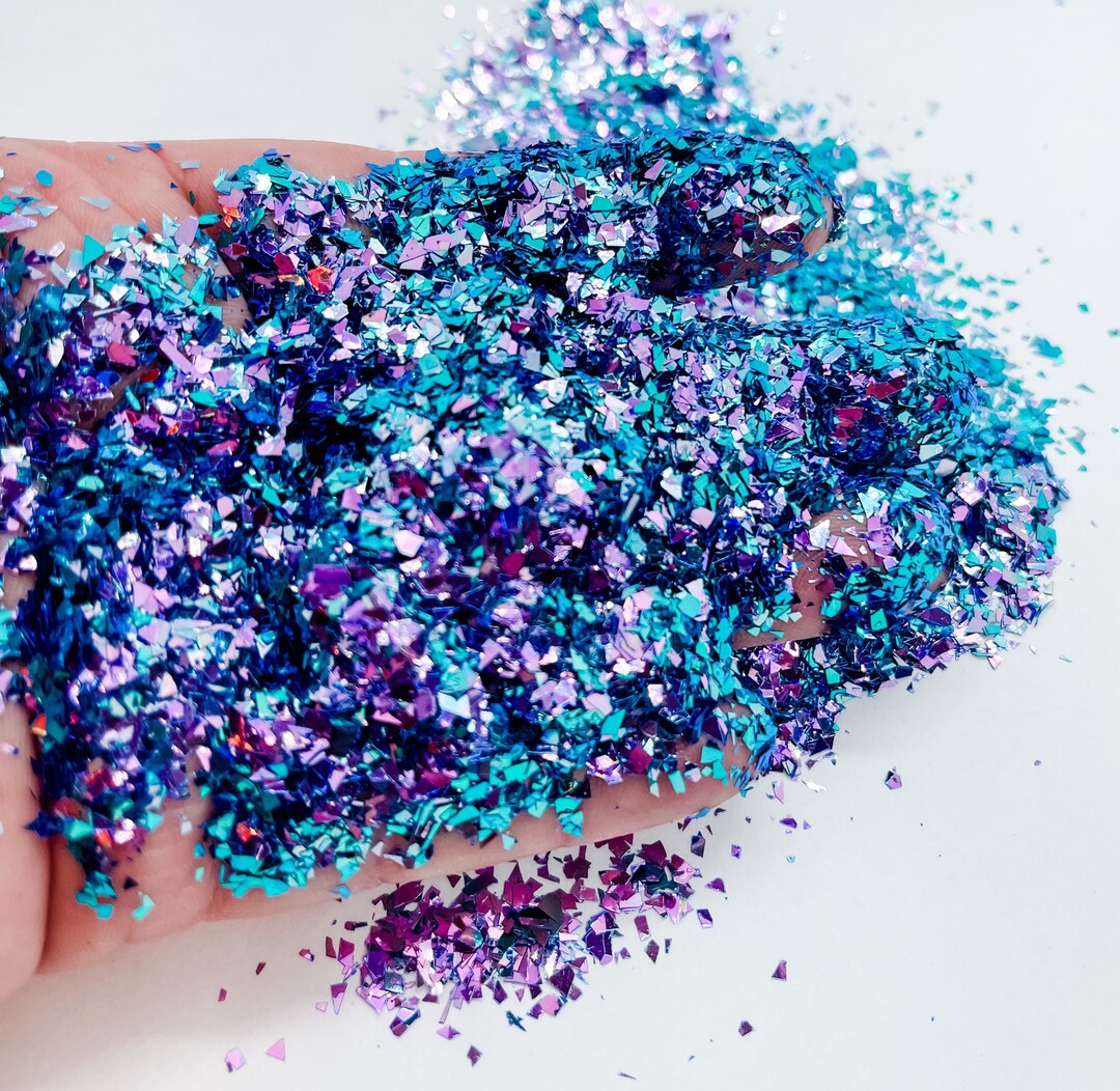 Shattered Stardust Chameleon Color Changing Flake Flakies Poly Glitter ...