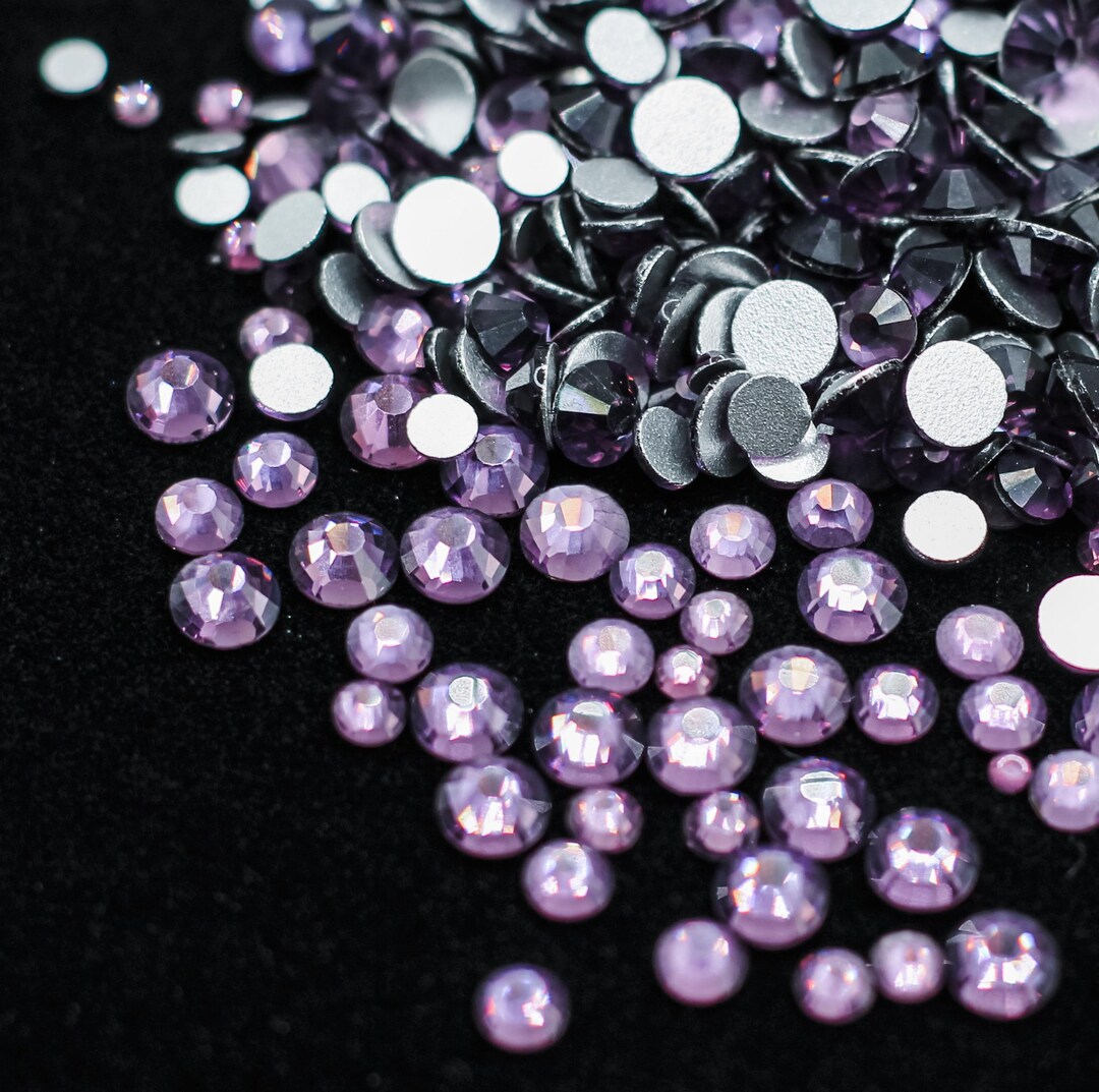 Violet Flatback Rhinestone MIX Bag 1440 Pc Purple Flat Back Dance ...