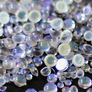 Ghost Purple Mermaid Tears Rhinestone Glass Flatback Bubble, Water Drop ...