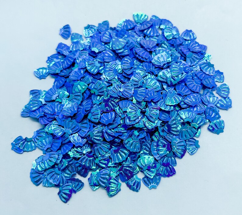 Mermaid Scale Sea Shell Oyster Purple Iridescent Fun Party - Etsy