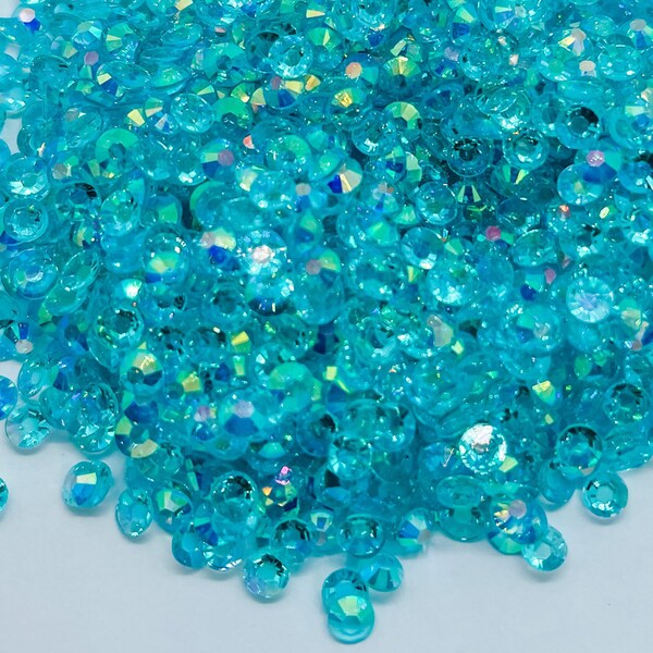 Flat Back Teal Rhinestones - Etsy