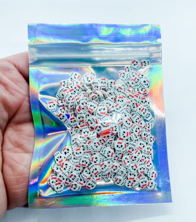 Skull Skulls Bow Bows Halloween Cute Slime Polymer Clay Slice - Etsy