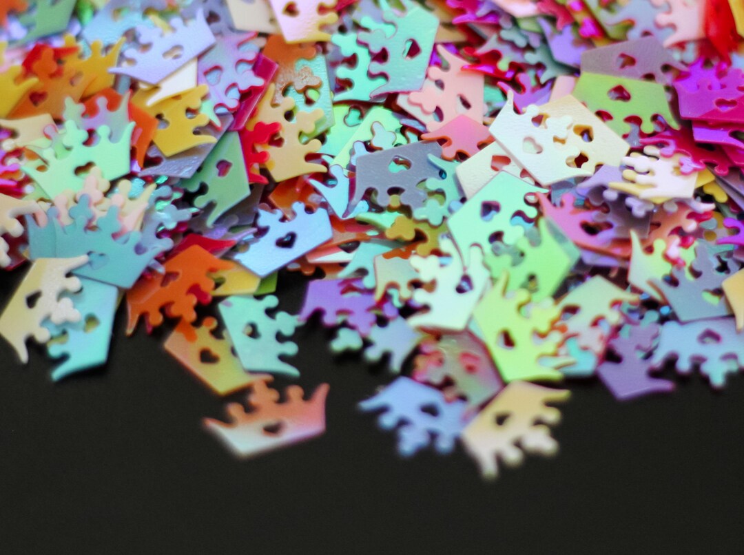 Mixed Color Princess Crown Glitter for Epoxy Tumblers, Birthday Party ...