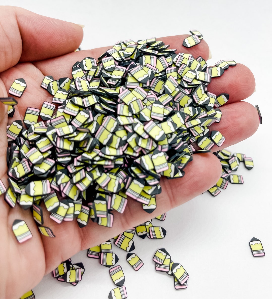 Pencil Clay Slice Teacher Back to School Slime Polymer Slices for ...