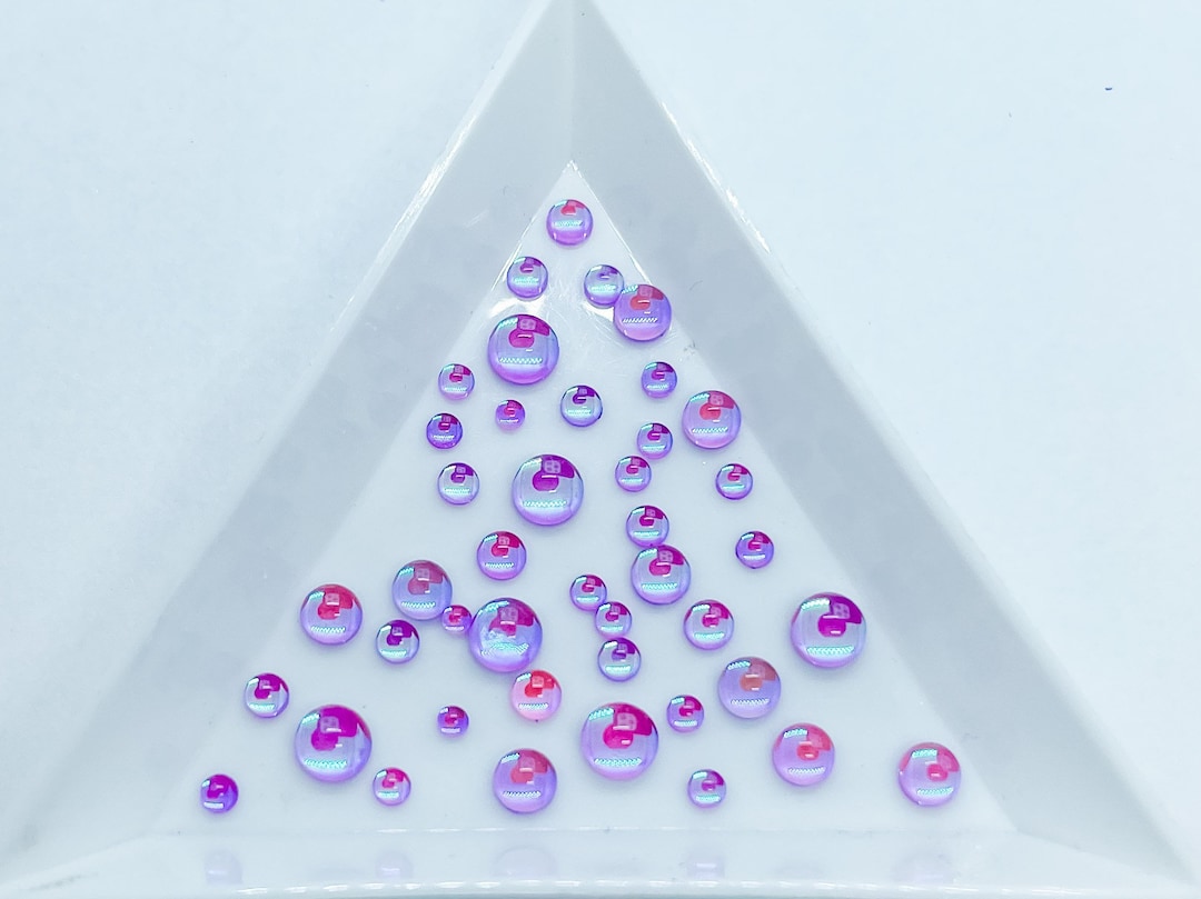 Purple MIXED Sizes Mermaid Tears Dome Water Drop Drip Bubble Shaped ...