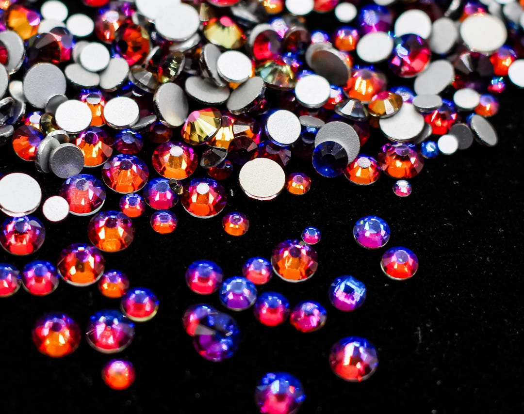 Blue Flame Flatback Rhinestone Flat Back 1440 Pc MIX Bag Dance Costume ...