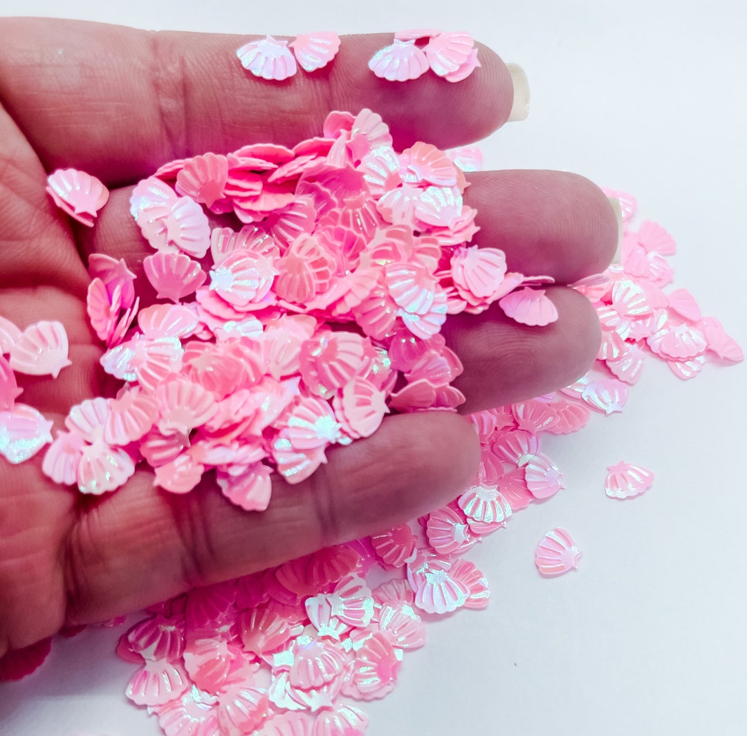Mermaid Scale Sea Shell Oyster Pink Iridescent Fun Party Confetti ...