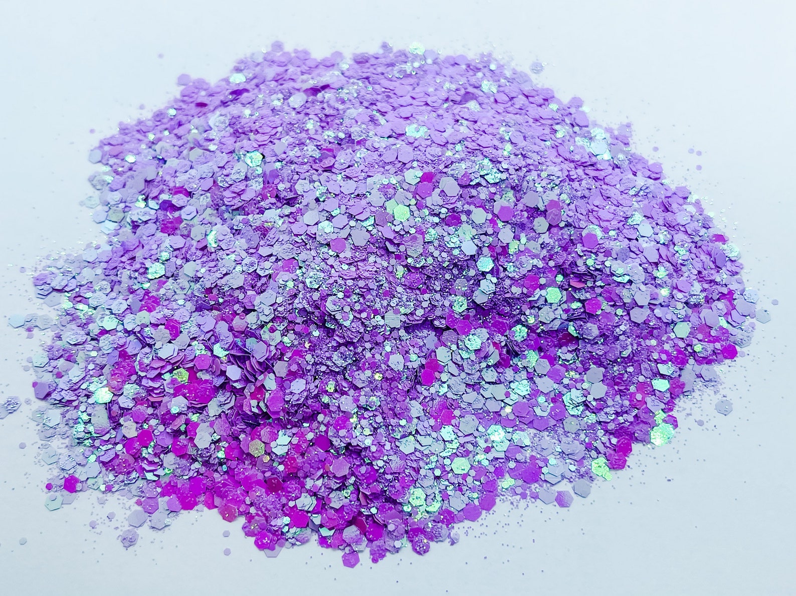 Lovely Lilac Iridescent Lavender Purple Chunky Poly Glitter - Etsy