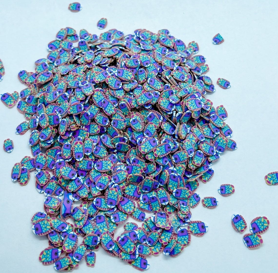 Purple Fish Fishy Fishies Sea Scale Sprinkle Slime Polymer - Etsy