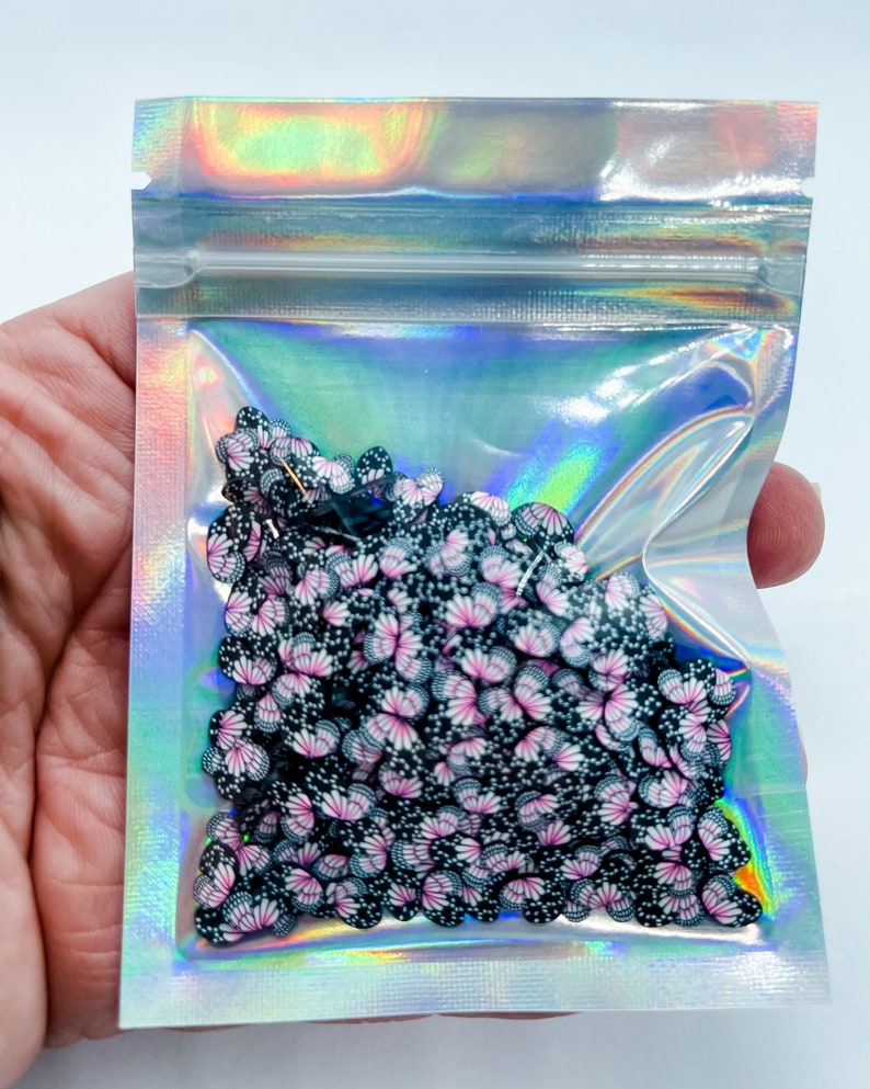 Black Butterfly Wing Wings Slime Polymer Clay Slice Slices | Etsy