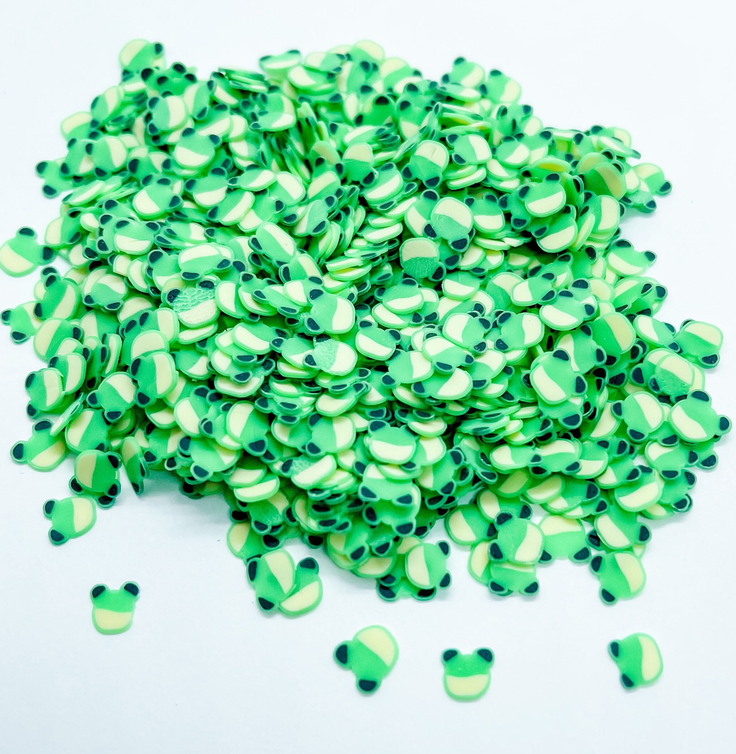 Frog Froggy Frogger Ribbit Animal Slime Polymer Clay Slice | Etsy