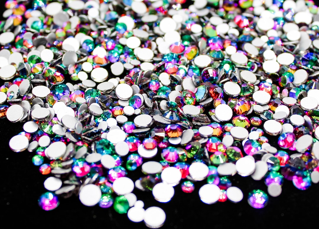 Green Flame Flatback Rhinestone MIX Bag 1440 Pc Flat Back Dance Costume ...