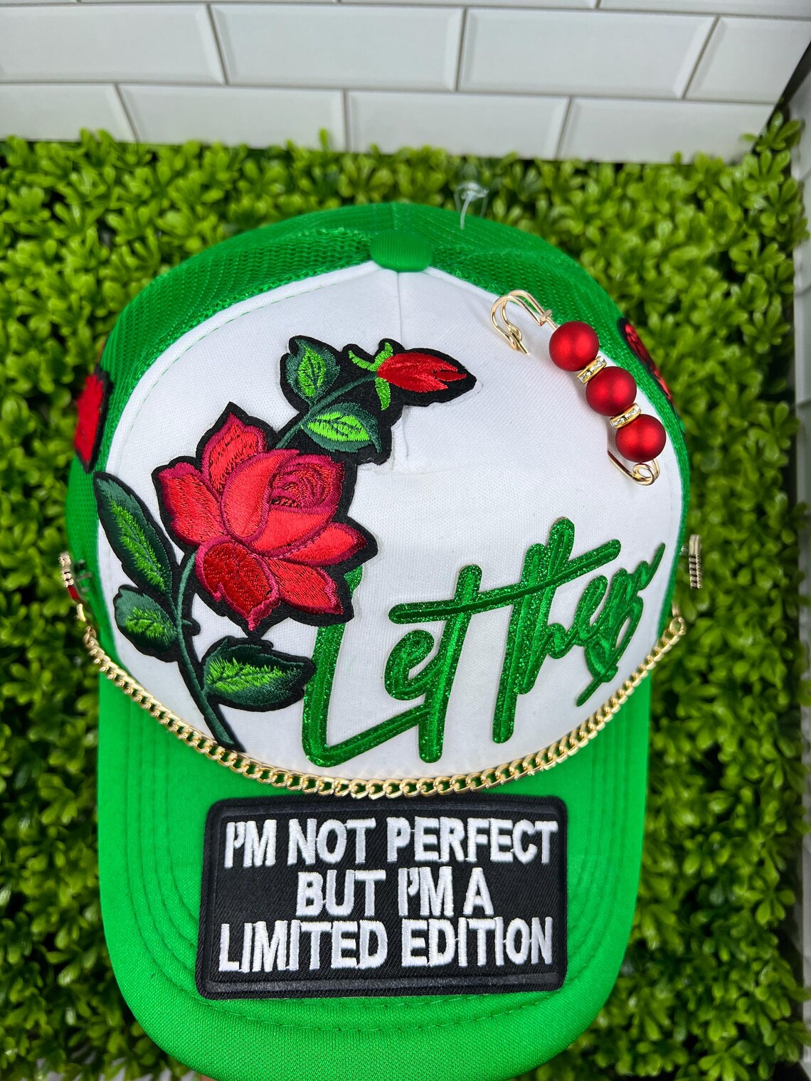 Let Them Junk Trucker Hat - Custom 1 of 1 | I'm Not Perfect but I'm A ...