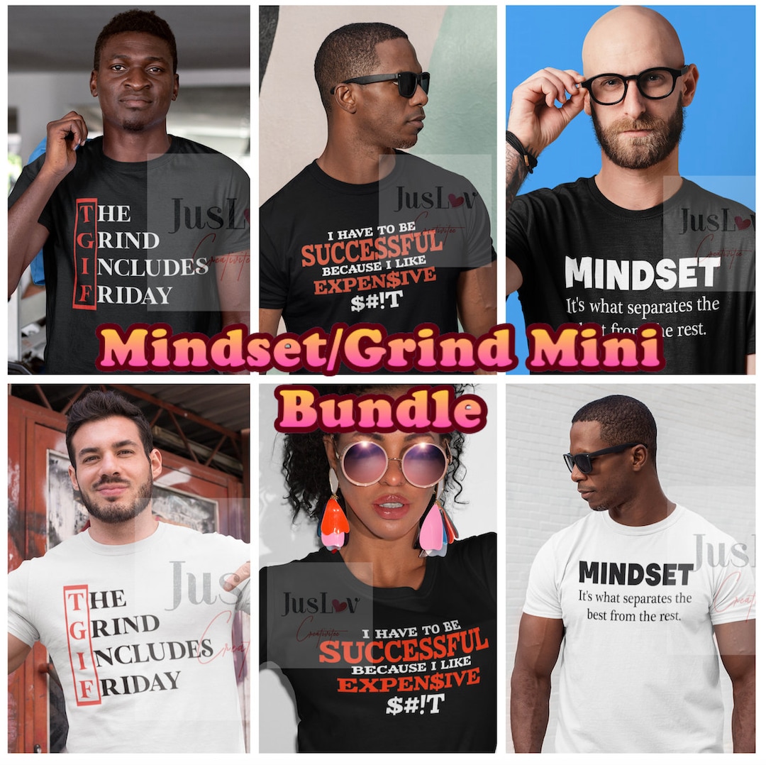 Mindset/grind Mini Bundle SVG Png| Instant Downloads| Digital Downloads ...