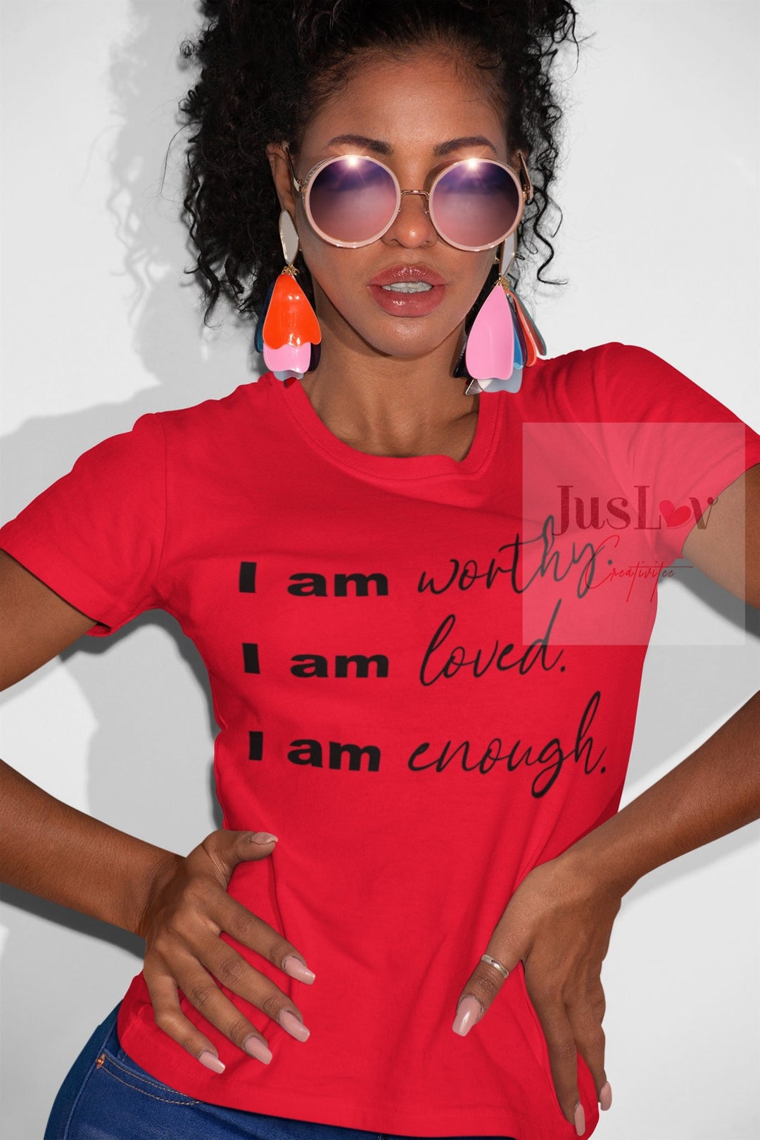 I Am Worthy I Am Loved I Am Enough SVG PNG | Instant Downloads| Digital ...