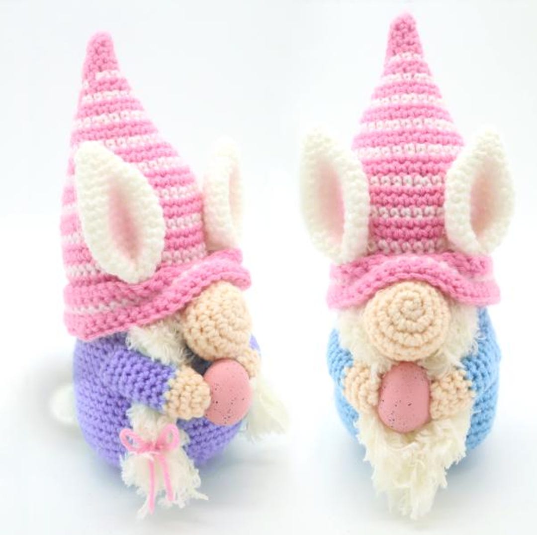 Easter Bunny Gnome Amigurumi Spring Funny Gonk Crochet Pattern - PDF ...