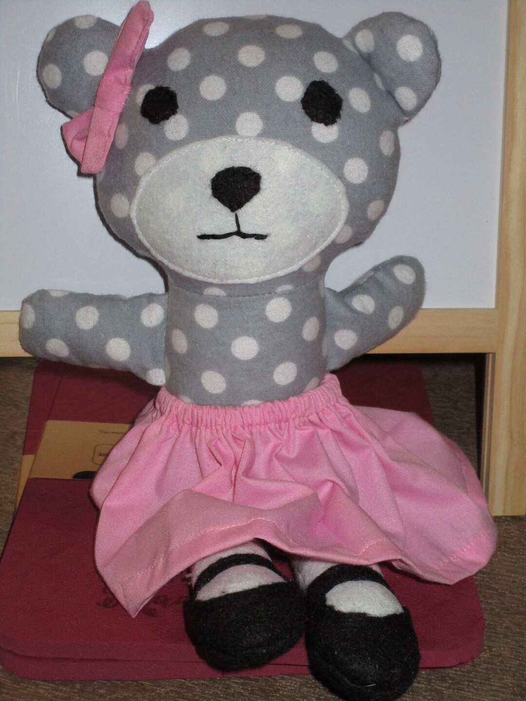 GIRL TEDDY BEAR With Skirt and Bow, Stuffed Bear, Toy - Etsy