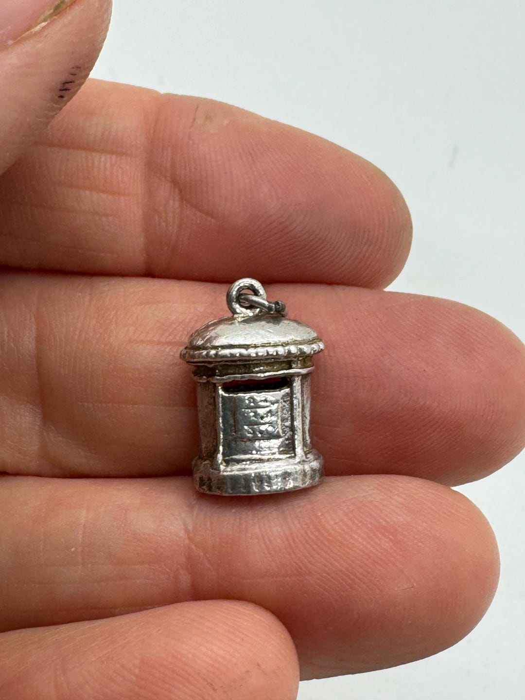 Vintage 1970's Sterling Silver Mailbox Charm - Etsy
