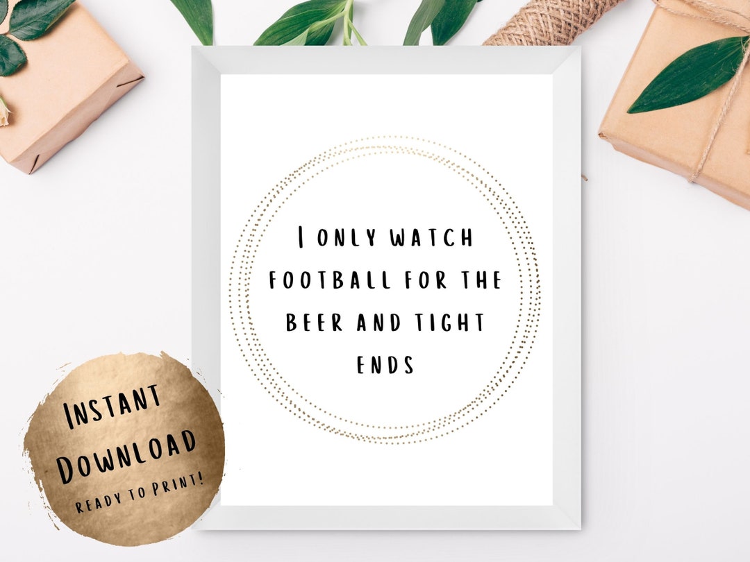 Funny Football Decor - Printable Instant Decor Gift - Etsy