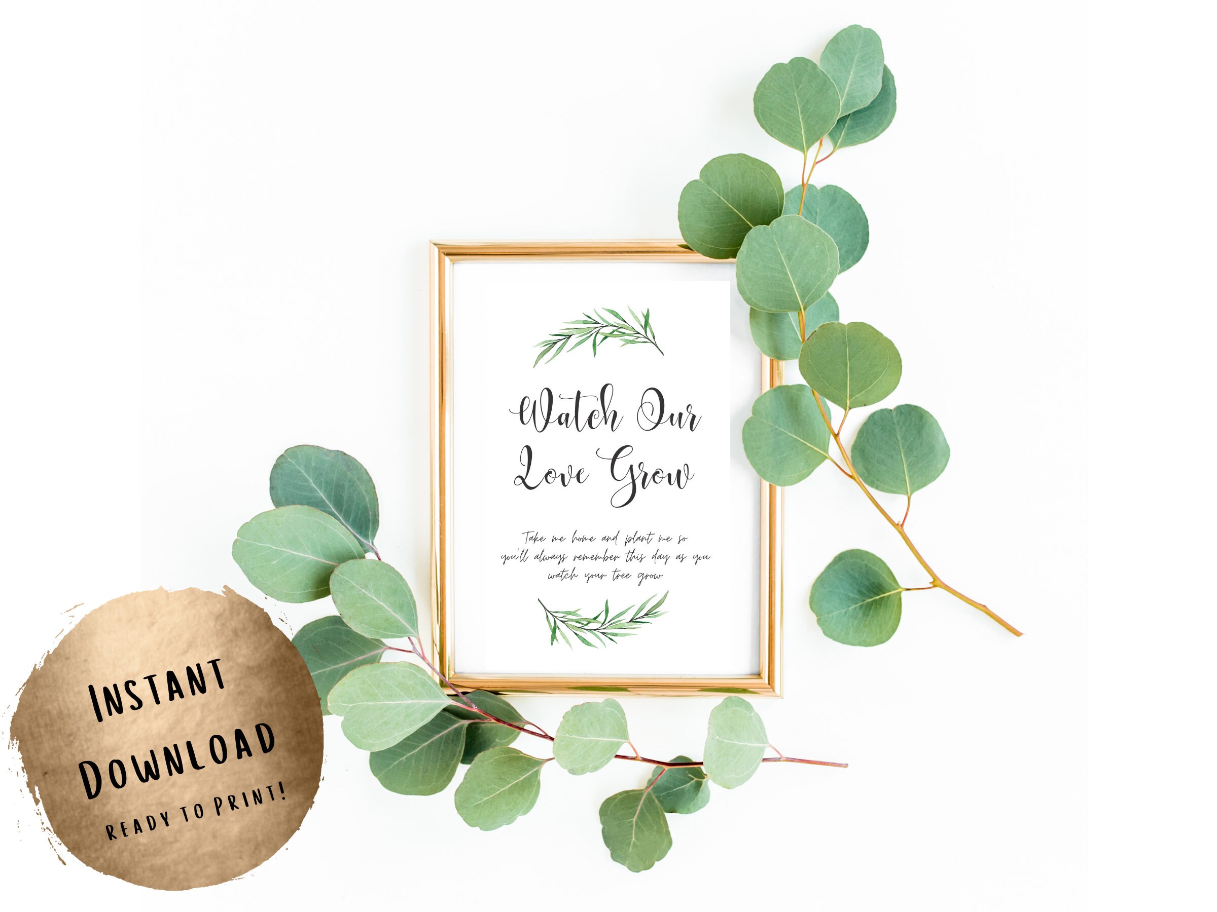 Tree Favors - Wedding Sign Printable - Etsy