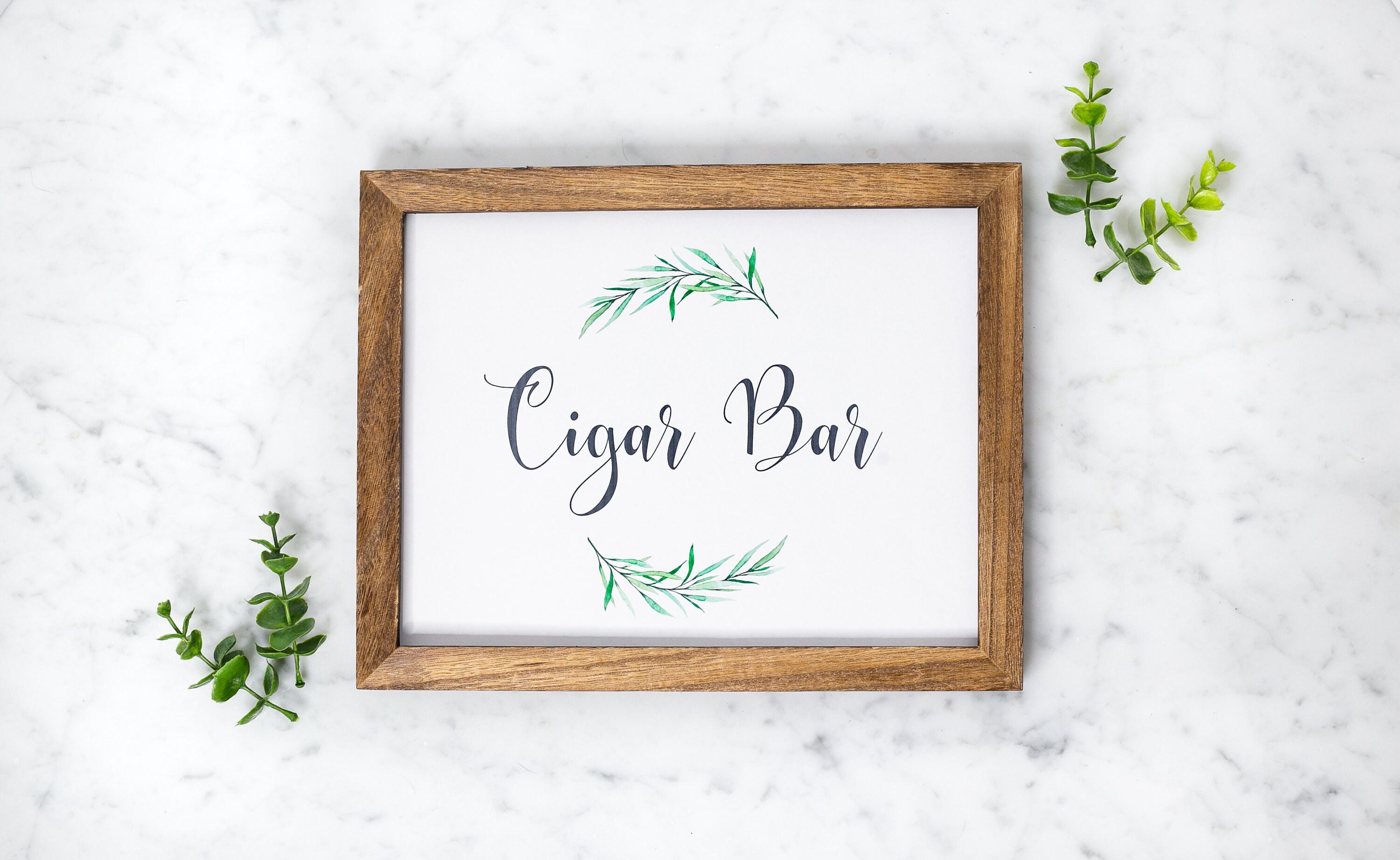 Cigar Bar Wedding Sign Printable - Etsy