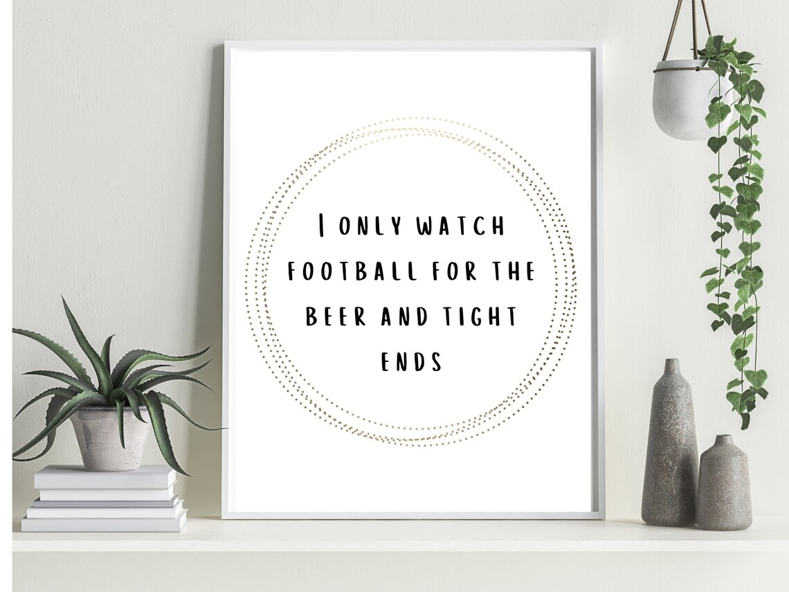 Funny Football Decor - Printable Instant Decor Gift - Etsy