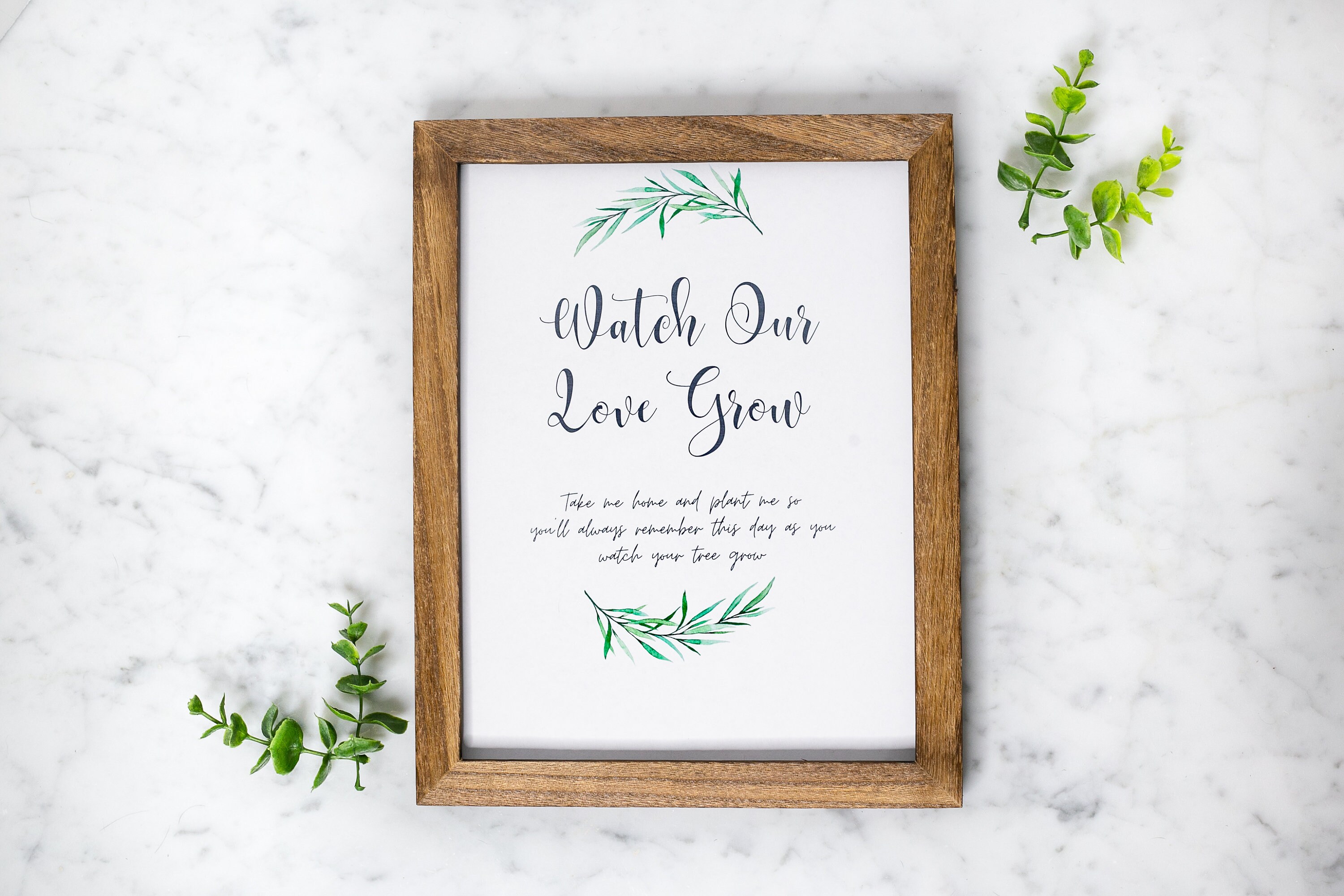 Tree Favors - Wedding Sign Printable - Etsy