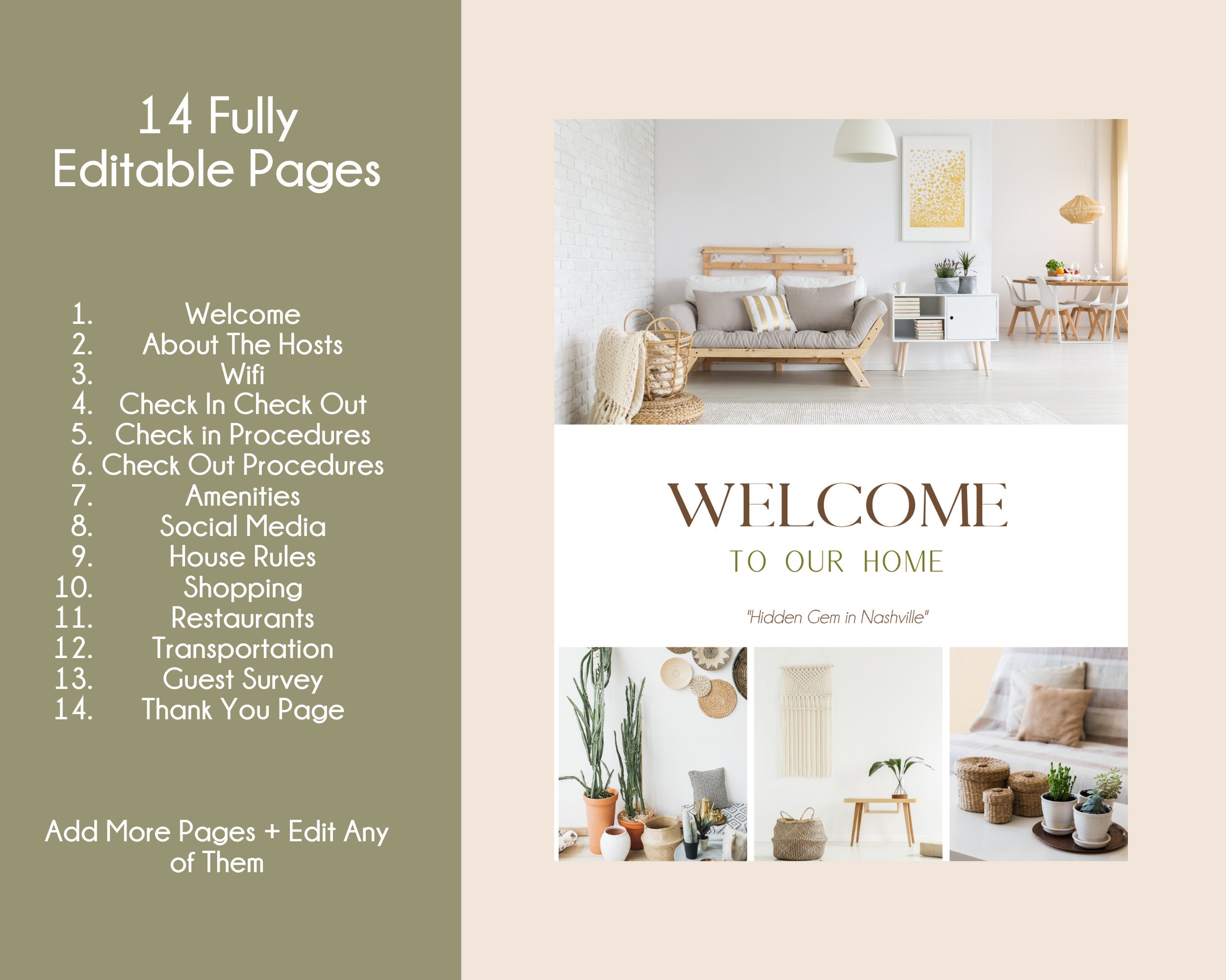 Airbnb Rental Welcome Guide Template | VRBO Rental Home Guide | INSTANT ...