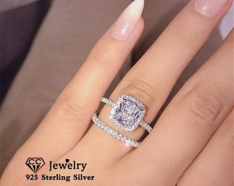 2 Piece Engagement Rings - Etsy