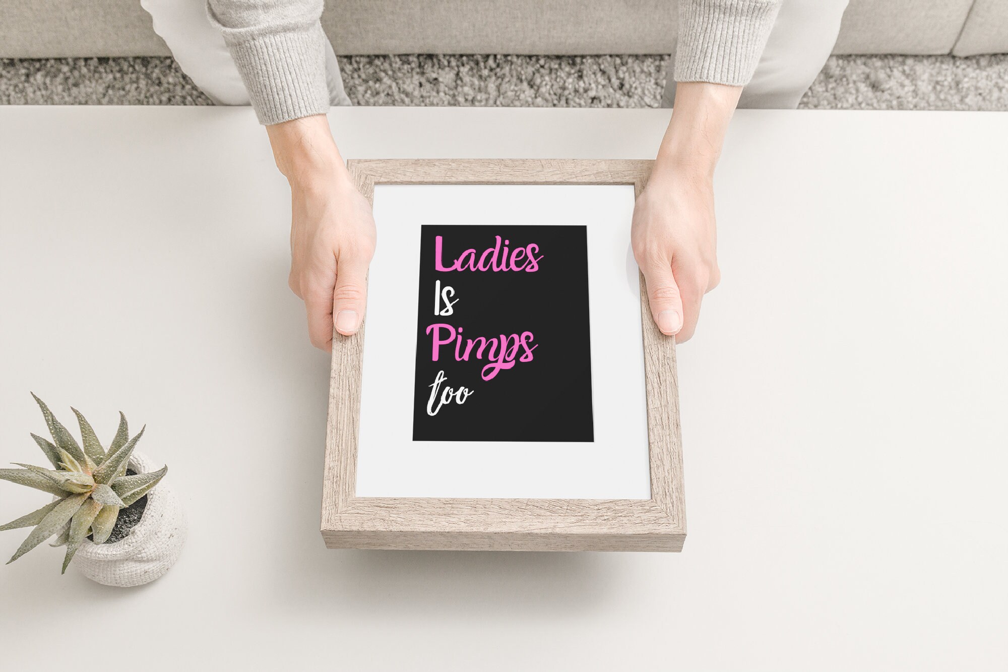 Ladies is Pimps Too Hip Hop Printable Wall Art Decor Hip - Etsy