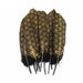 Black & Gold Goose Real Feathers 12cm-22cm Patterns Arts Craft Hats ...