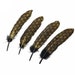 Black & Gold Goose Real Feathers 12cm-22cm Patterns Arts Craft Hats ...
