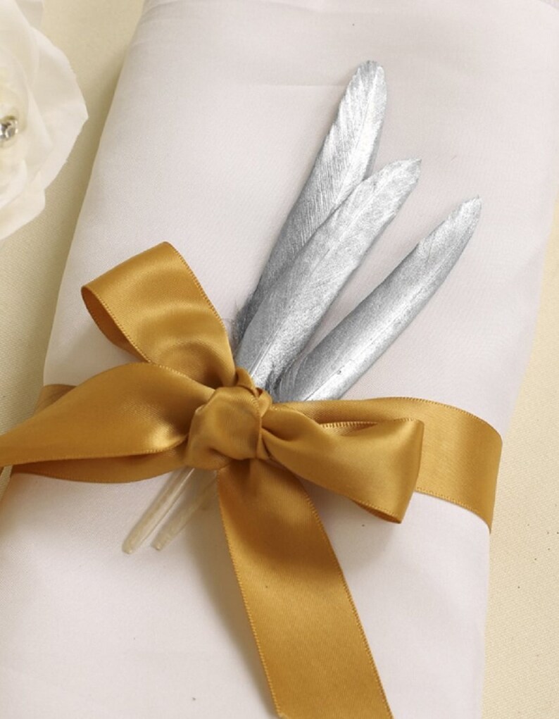 Gold & Silver Goose Feathers 10cm 20cm Arts Crafts Hat - Etsy