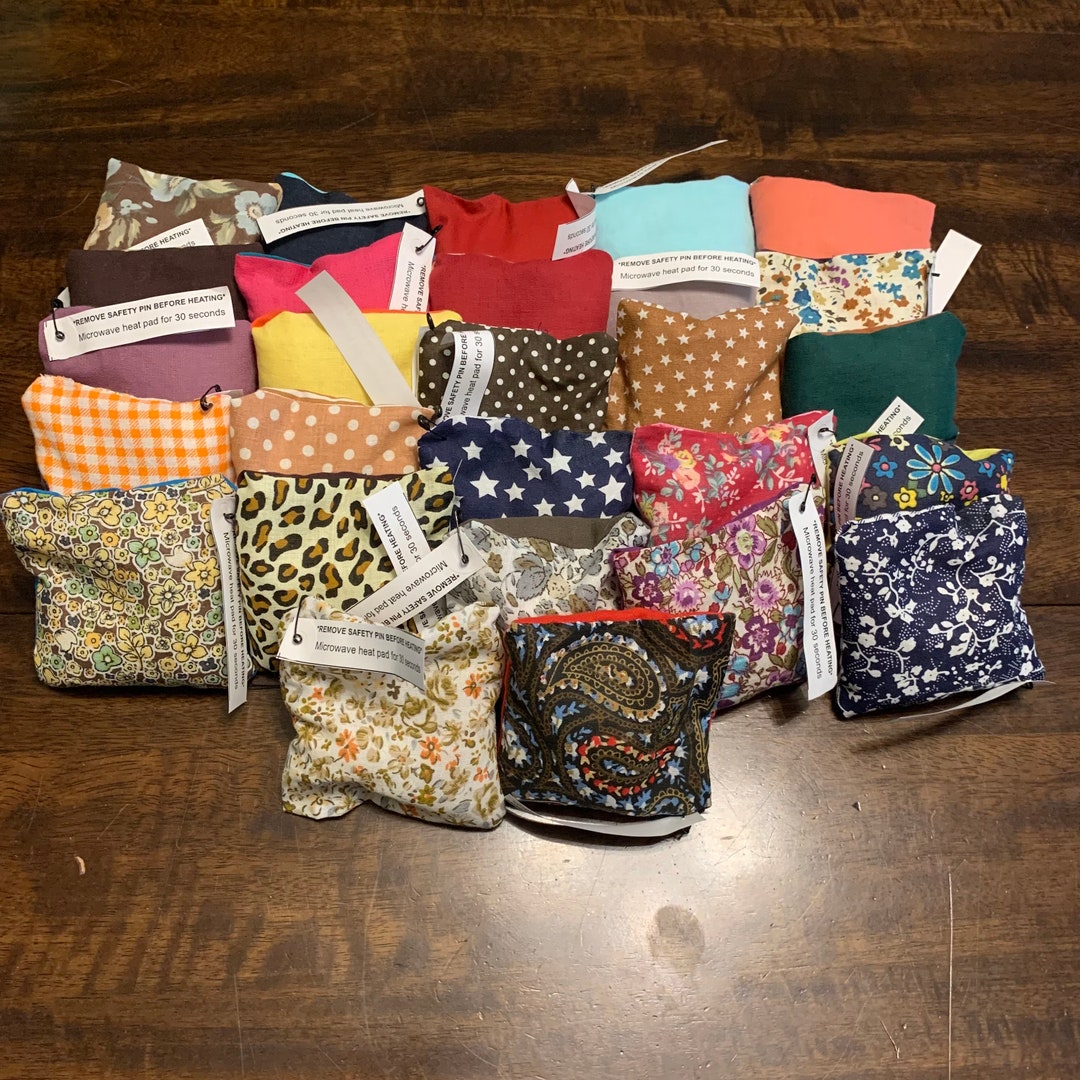 Small Handmade Microwavable Heat Pad Rice Bag (set of 3) - Etsy
