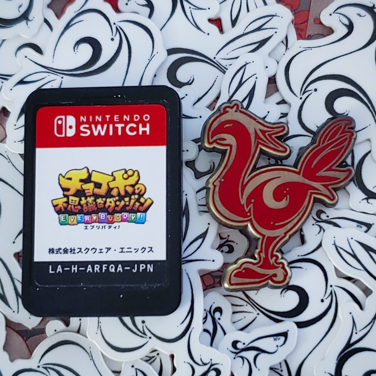 Red Chocobo Mini Pin - Etsy