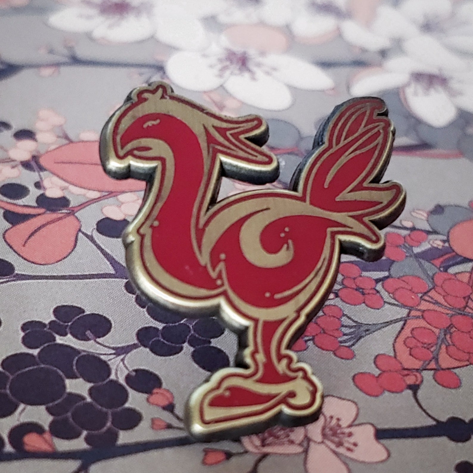 Red Chocobo Mini Pin | Etsy