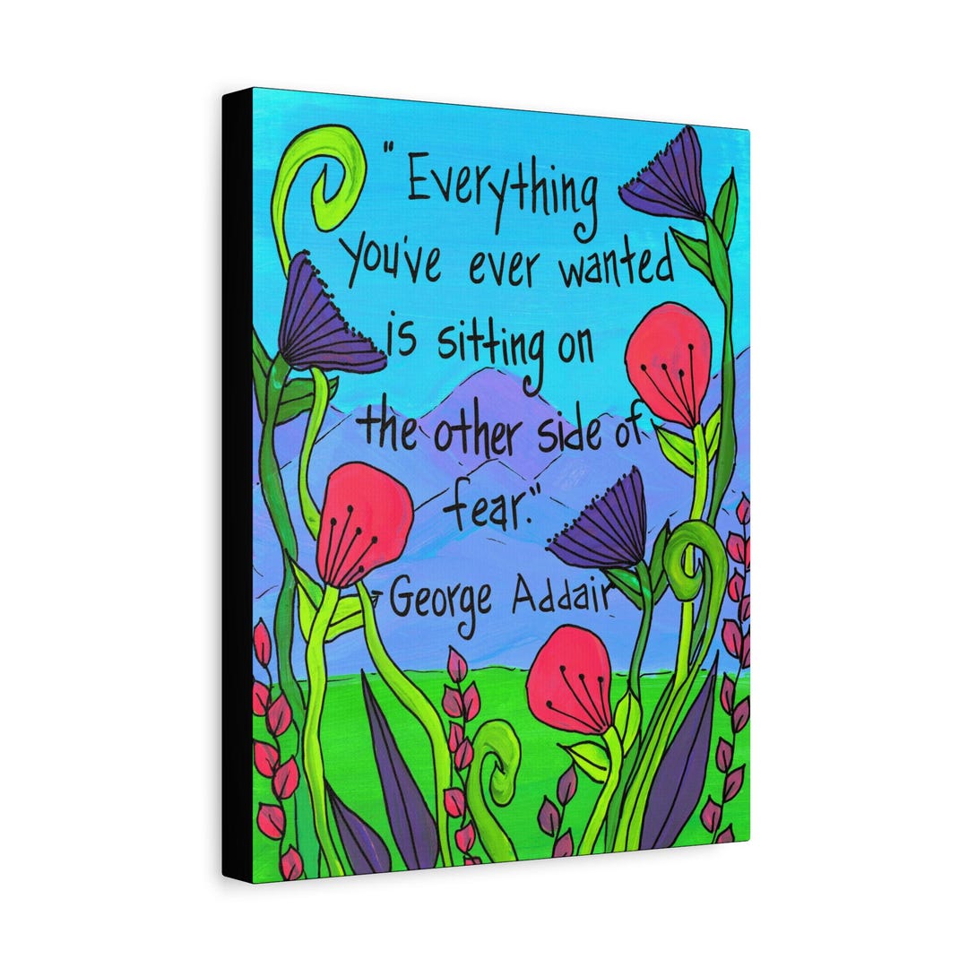Motivational Canvas Print: George Addair Quote (14 X 11") - Etsy